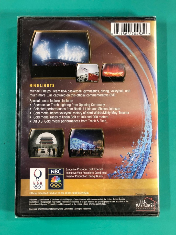 NBC Beijing 2008 The Games OF THE XXIX Olympiad DVD Highlights ...