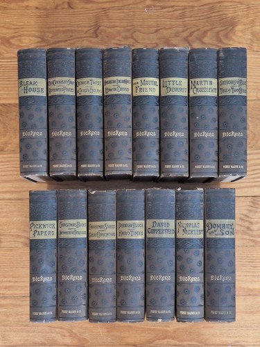 Antique The Companion Dickens: 15 Vols of Charles Dickens Perry Mason ...