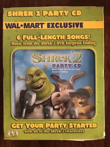 Shrek 2 Party CD with 6 Songs Sung by Shrek Characters & 6 Bonus ...