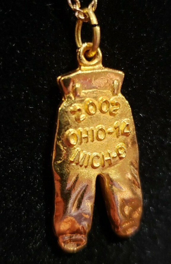 Ohio State Buckeyes Gold Pants Charm 2002 National Champions Undefeated ...