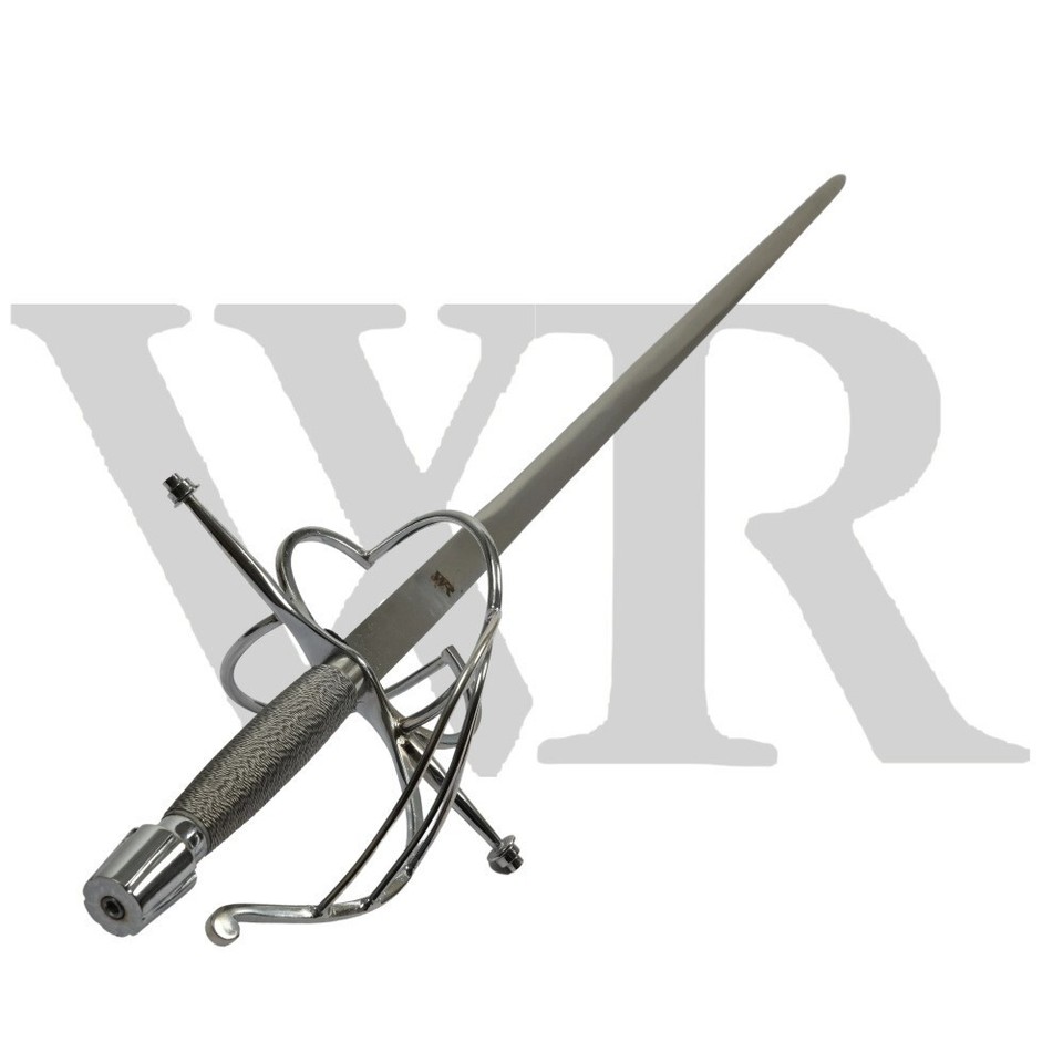 16th Century Three Musketeers Hilt Rapier Full Tang Tempered Battle ...