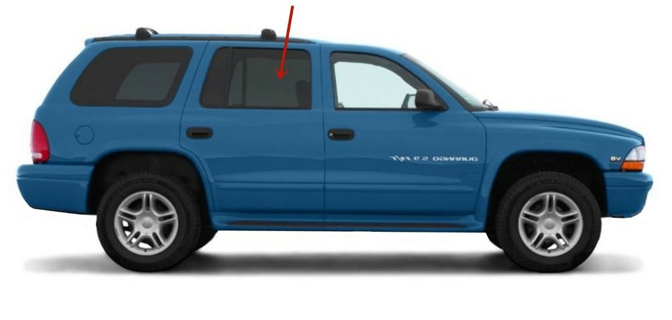 Fit 1998-2003 Dodge Durango Passenger Right Side Rear Door Window Glass ...