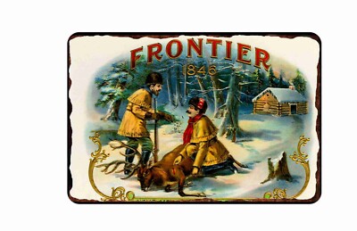 Frontier Cigars Tin Sign 8x12 Vintage Cigar Labels 1890-1900 ...