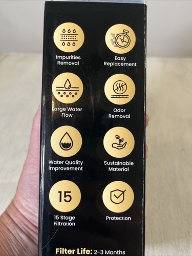 Filtrax Premium 15 Stage Shower Filter Removes Hard Water Chlorine ...