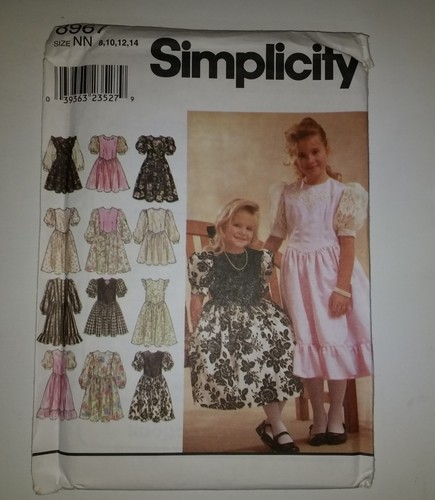 Simplicity 8967 Size 8-14 Girl's Dress in Two Lengths | eBay
