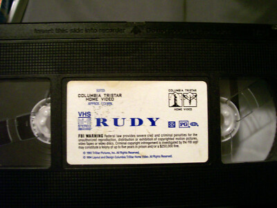 Rudy (VHS only) Sean Astin Ned Beatty Charles S. Dutton Lili Taylor | eBay