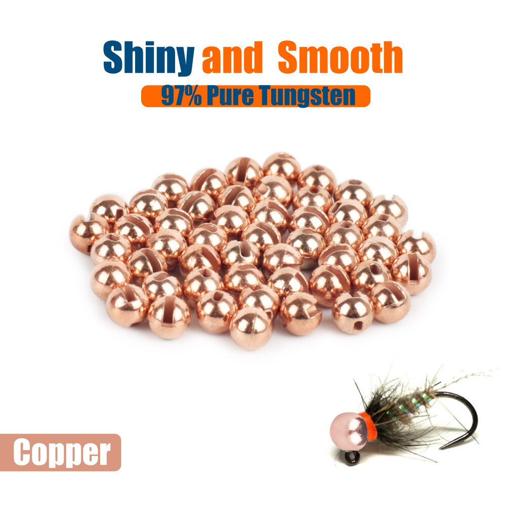 MUUNN 100 Slotted Tungsten Fly Tying Beads - Pick Size and Color 1.5mm ...