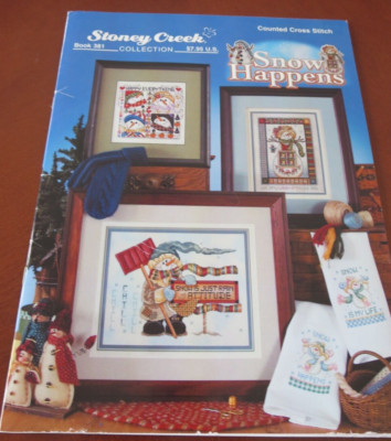 Stoney Creek Cross Stitch Pattern SNOW HAPPENS Book 381 | eBay