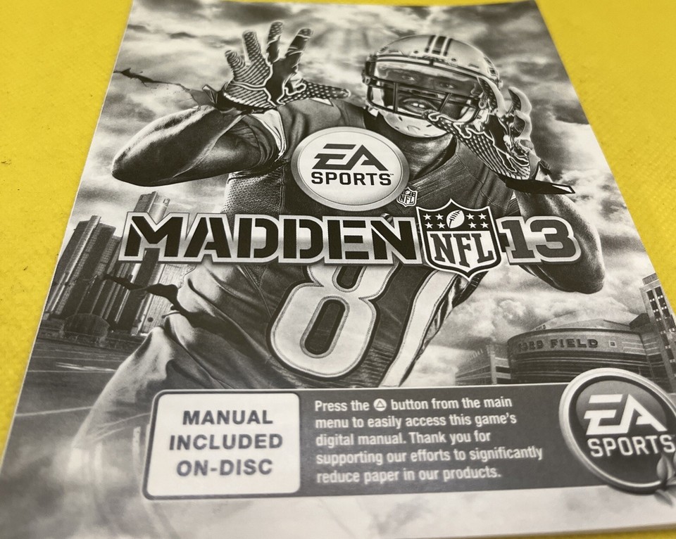 Madden NFL 13 (Sony PlayStation 3, 2012, PS3 w/ Booklet, Works Great ...