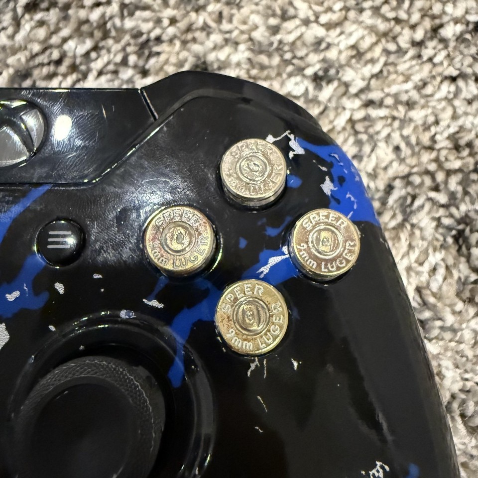 Custom Xbox One Wireless Controller Speer 9mm Luger Bullet Button ...