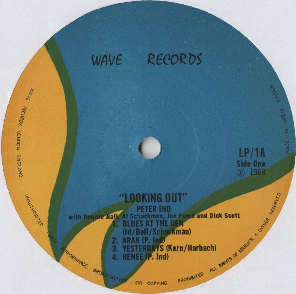 Peter Ind LP Looking Out 1969 UK Pressing On Yellow-Blue Wave Label | eBay