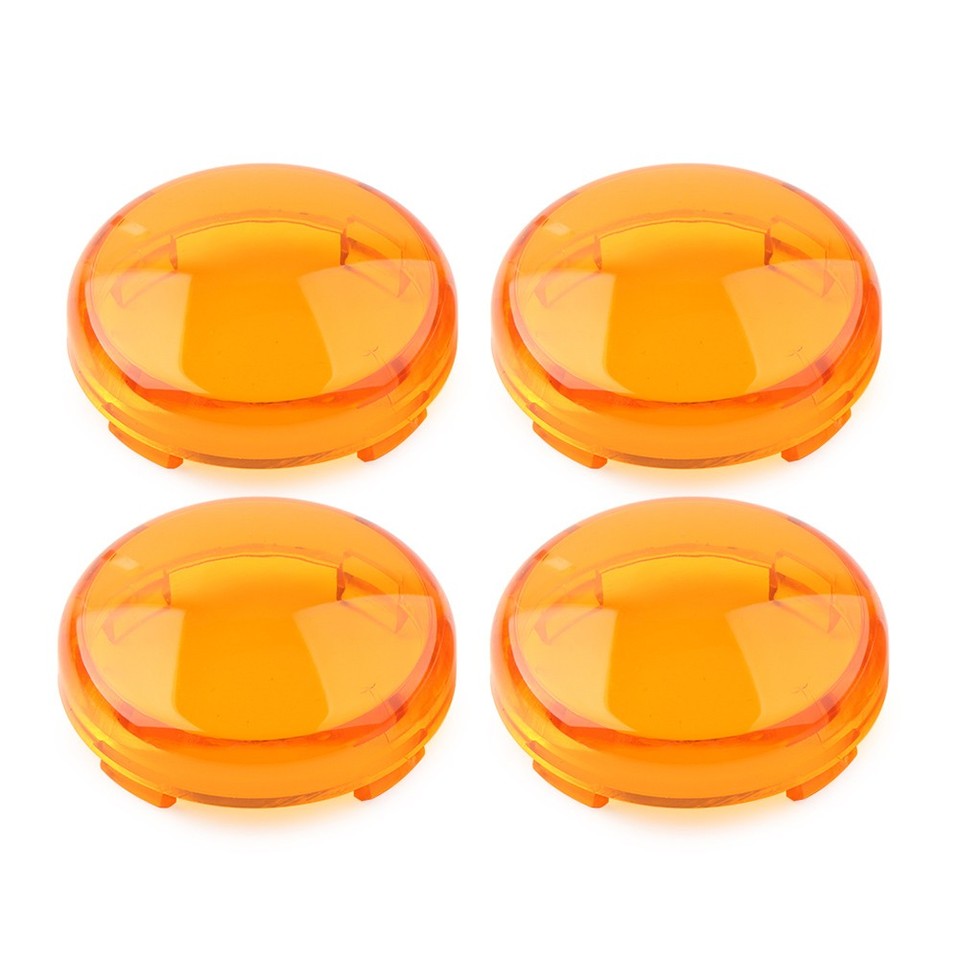 Turn Signal Lens Light Cover Guard Amber For Harley Touring Softail ...