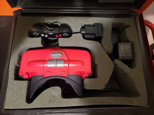 Rare Clean Complete Nintendo Virtual Boy Console in Blockbuster Carry ...