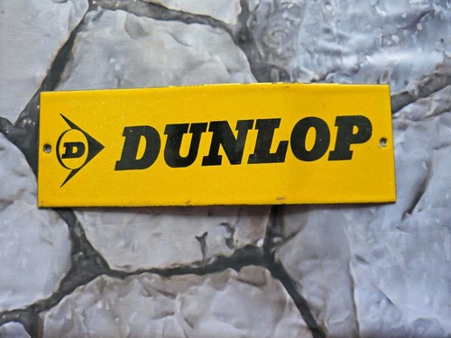 VINTAGE DUNLOP TIRES PORCELAIN SIGN PORCELAIN 12"x4". | eBay