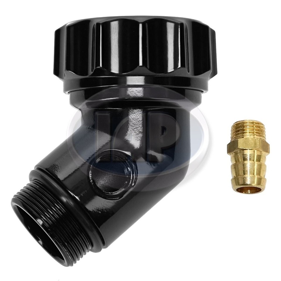 EMPI 7912 BLACK ANGLED OIL FILLER EXTENSION VOLKSWAGEN T1 BUG T2 BUS ...