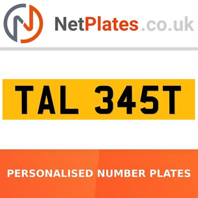 TAL 345T - Suffix-Type NetPlates.co.uk Private Number Plate - on DVLA ...
