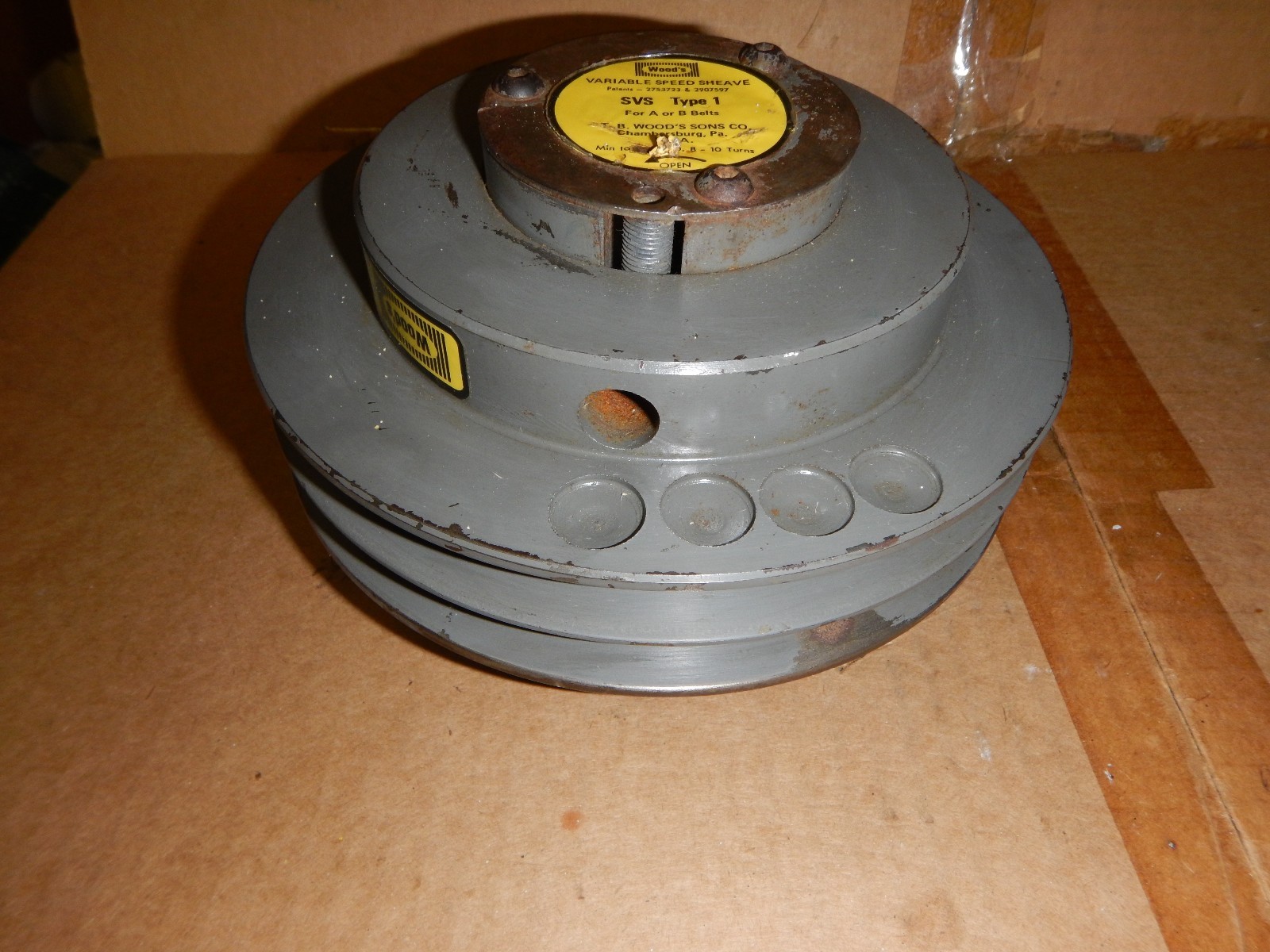 TB Wood's Woods Wood Variable Speed Sheave SVS Type 1 For A or B Belts ...