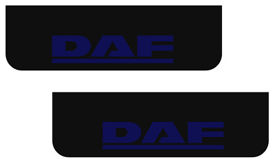 DAF Lorry HGV Truck Mudflaps 18x60cm Smooth Black PVC Mud Flaps with ...
