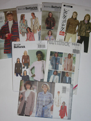 McCall & Butterick Misses JACKET patterns You Choose sizes 6-16 UNCUT ...