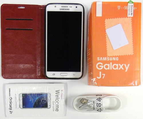 Samsung Galaxy J7 SM-J700T - White ( T-Mobile ) 4G Android Smartphone ...