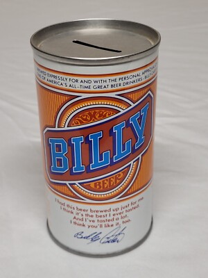 Vintage Billy Beer Coin Bank - Steel - Billy Carter | eBay