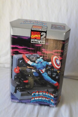 CAPTAIN AMERICA 1998 ToyBiz Marvel Comics Level 2 Glue Together Model ...