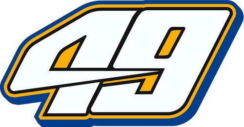 NEW FOR 2019 - #49 WoO Brad Sweet Racing Sticker Decal - SM thru XL ...