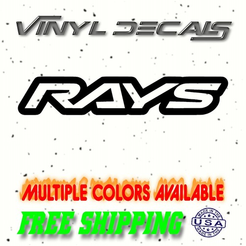 RAYS Vinyl Sticker Decal / car truck window laptop rims racing toolbox ...