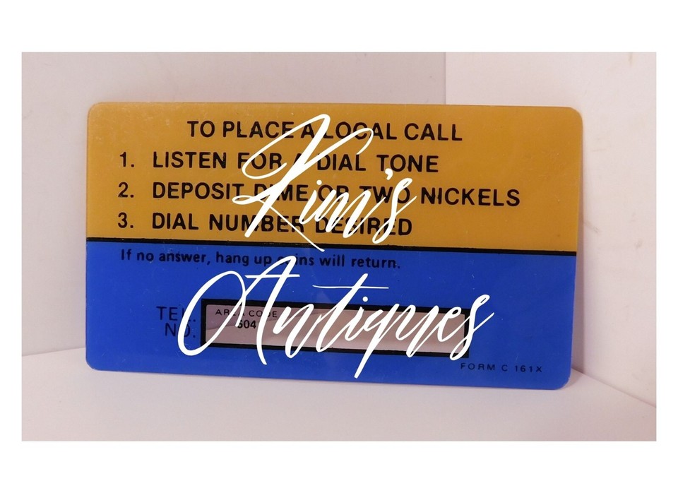 1 - New Old Stock GTE Upper Plastic Info. Card Insert for a Single Slot ...