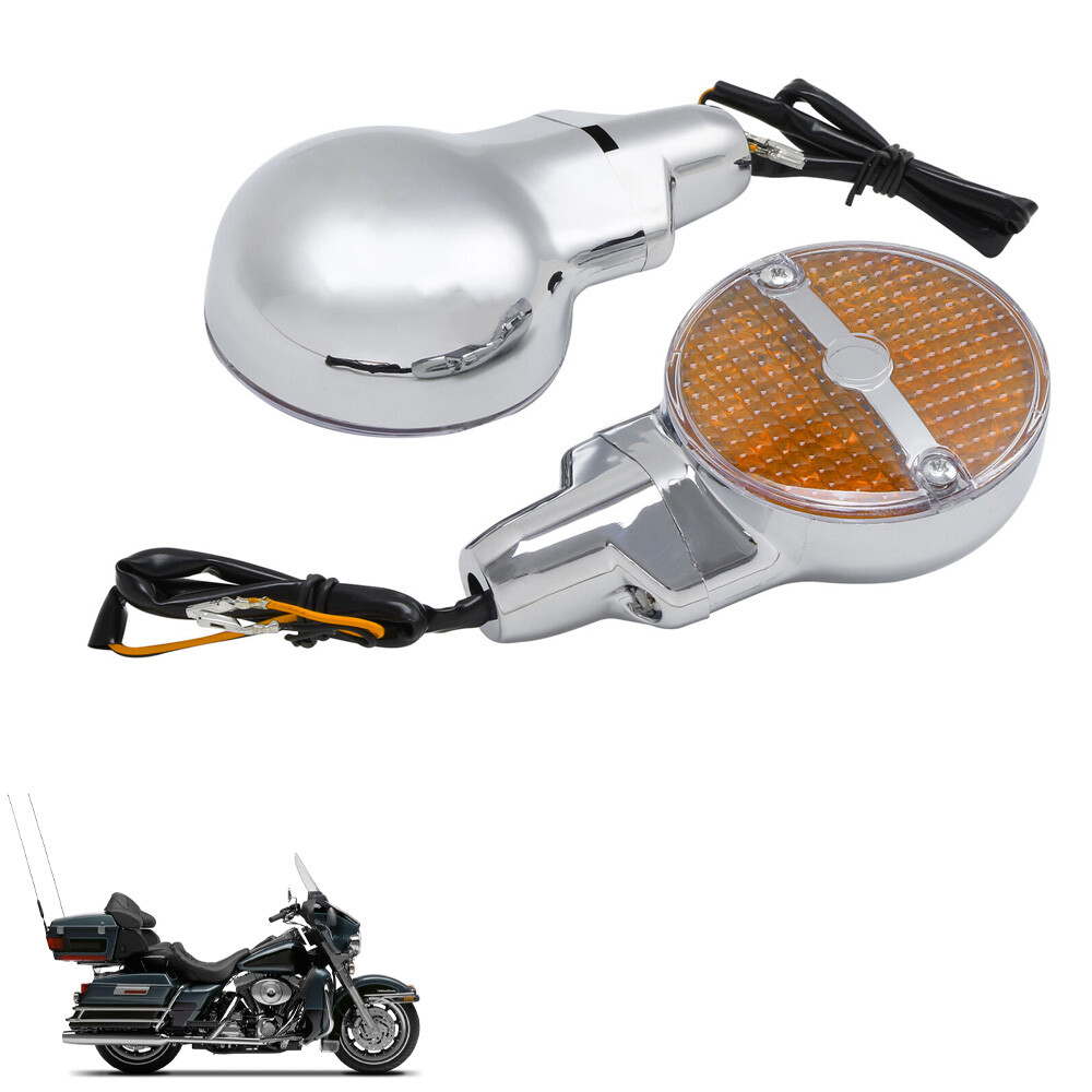 Bar Shield Turn Signals Orange Fit For Harley Electra Glide Road King ...