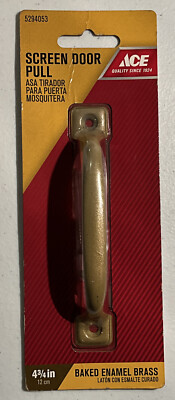 ACE Hardware Screen Door Pull 4 3/4" Bright Brass Part #5294038 | eBay