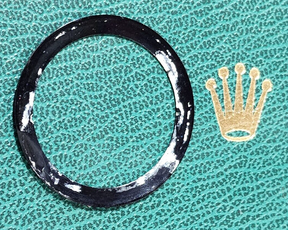 GENUINE ROLEX GMT MASTER Black & Gold BEZEL WATCH PART B315-16753-1-A1 ...