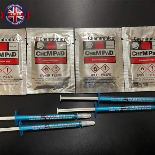SHIN-ETSU THERMAL COMPOUND ,CHEM PAD WIPE CLEAN CPU/GPU/Heatsink CP400 ...