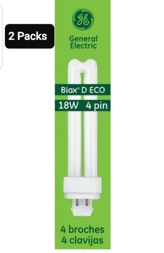 GE Lighting Energy Smart CFL 97601 18-Watt, 1250-Lumen Double Biax ...