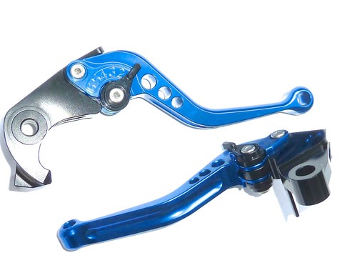 KAWASAKI Z750R 2011-2012 SHORT BLUE BRAKE & CLUTCH LEVERS SET RACE ...