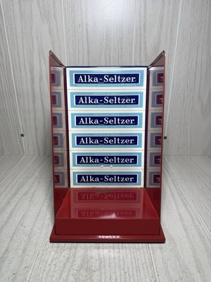** VINTAGE ALKA-SELTZER ADVERTISING DISPLAY TIN SIGN TAPE DISPENSER ...