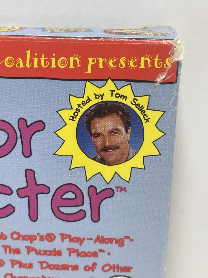 Kids For Character VHS 1995 Tom Selleck Barney Lamb Chop Gullah Island ...