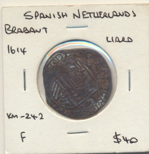 Spanish Netherlands: Brabant 1614 Liard KM-24.2 | eBay UK