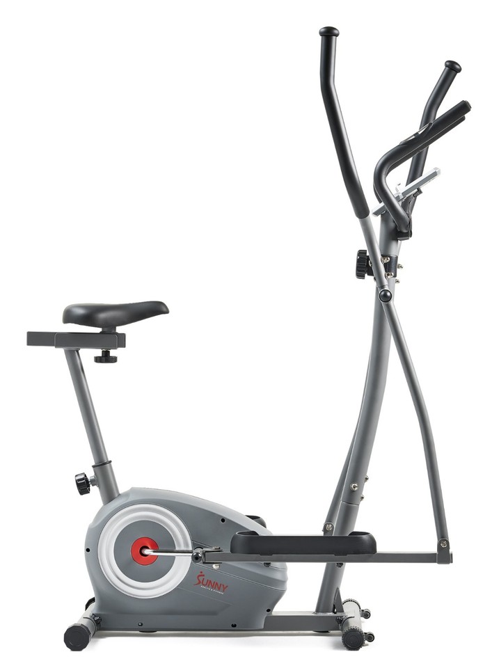 Dual Mode Elliptical and Bike Exercise Machine Adjustable Resistance ...