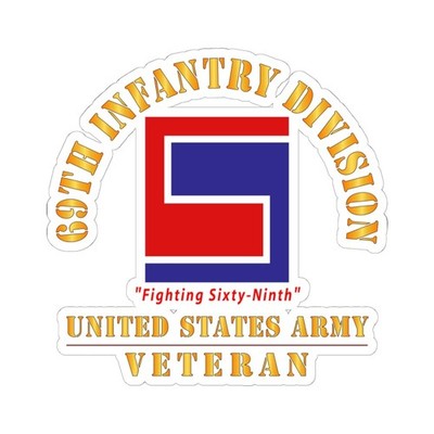 Kiss-Cut Stickers - Army - SSI - 69th Infantry Division - Fighting ...