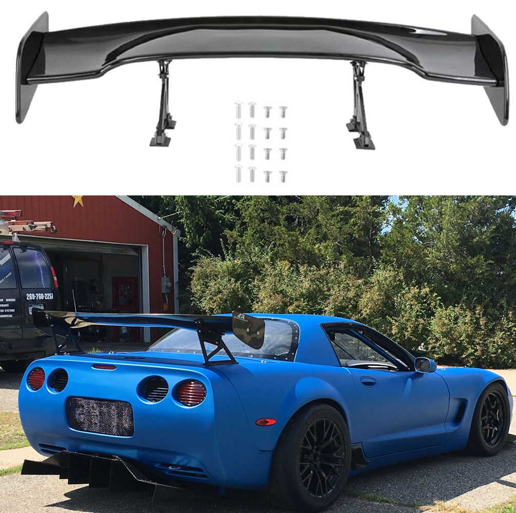 Matte Black Rear Trunk Spoiler Wing Adjustable GT For 1997-04 Chevy ...