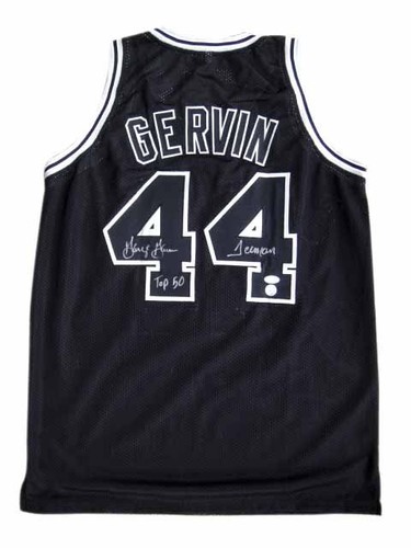 George ICE Gervin Signed San Antonio Spurs Jersey JSA | eBay