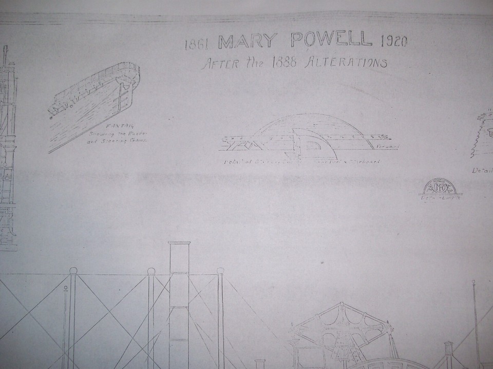 MARY POWELL hudson river boat ship model boat plan | eBay