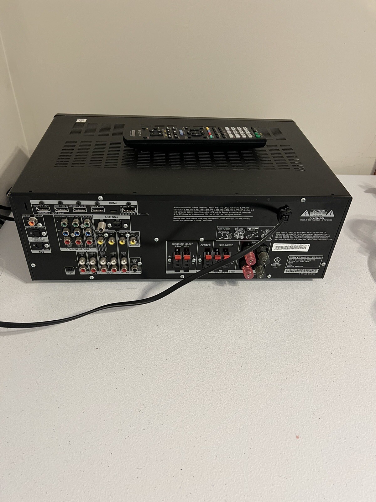 7.1 Channel 100 Watt Sony STR-DH520 Home Theater A/V Receiver Bundle W ...