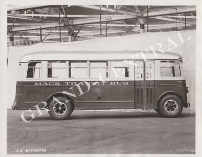 ORIGINAL MACK TRANSIT BUS PHOTO VINTAGE COACH BUS 8'' X 10'' | eBay