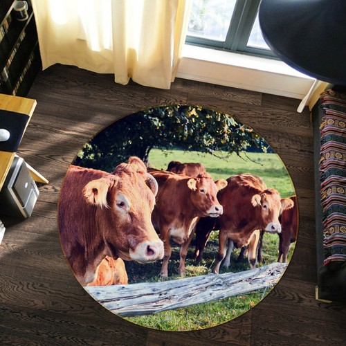 3D Red Bull Tree B123 Animal Non Slip Rug Mat Elegant Photo Carpet Zoe ...