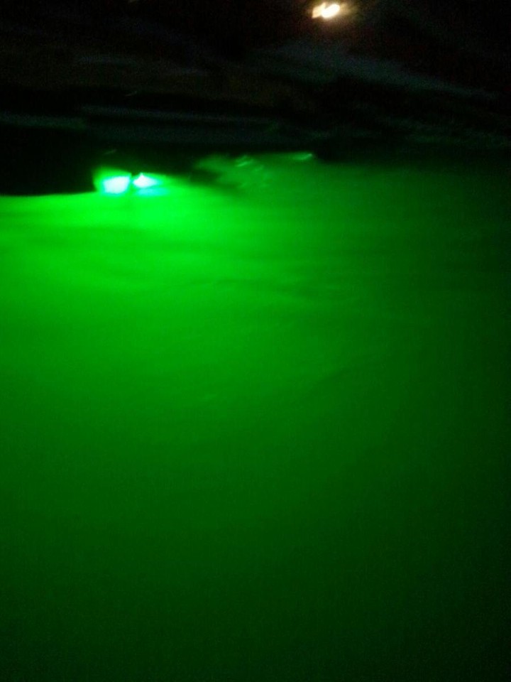 GREEN LOKI-2 Underwater LED Boat Transom Plug Drain Light Up To 2400 ...