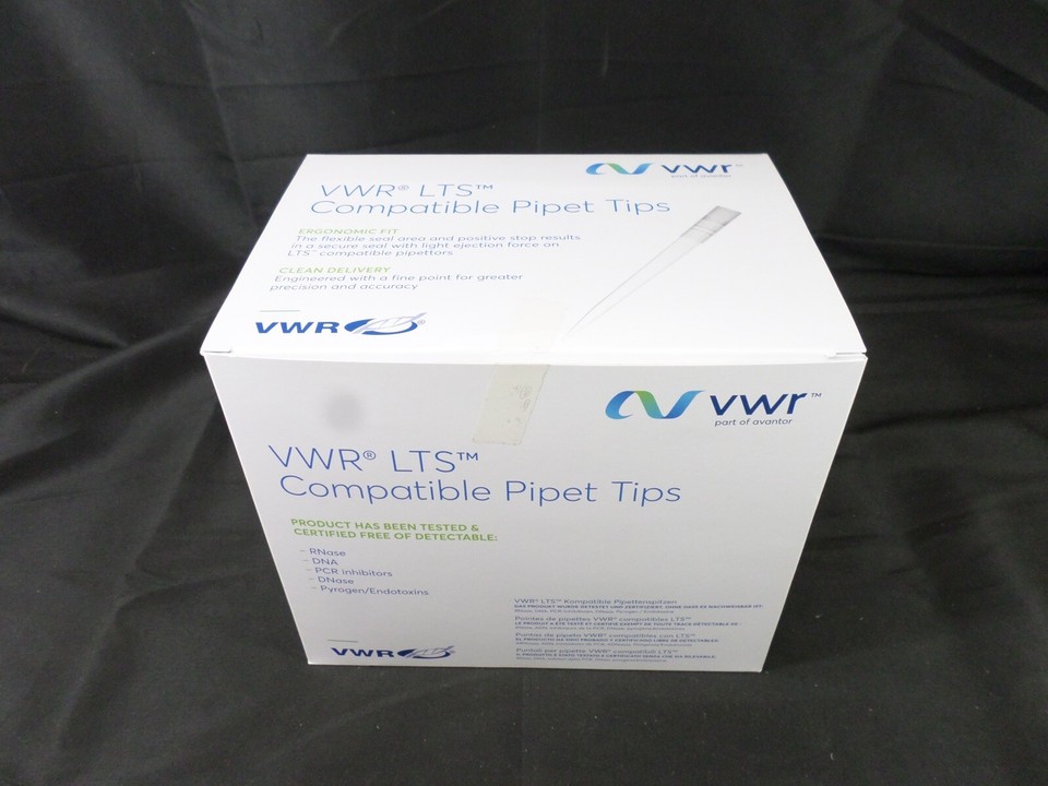 VWR 1000µL Filtered Low Retention Pipette Tips LTS Pipettors 76322-164 ...