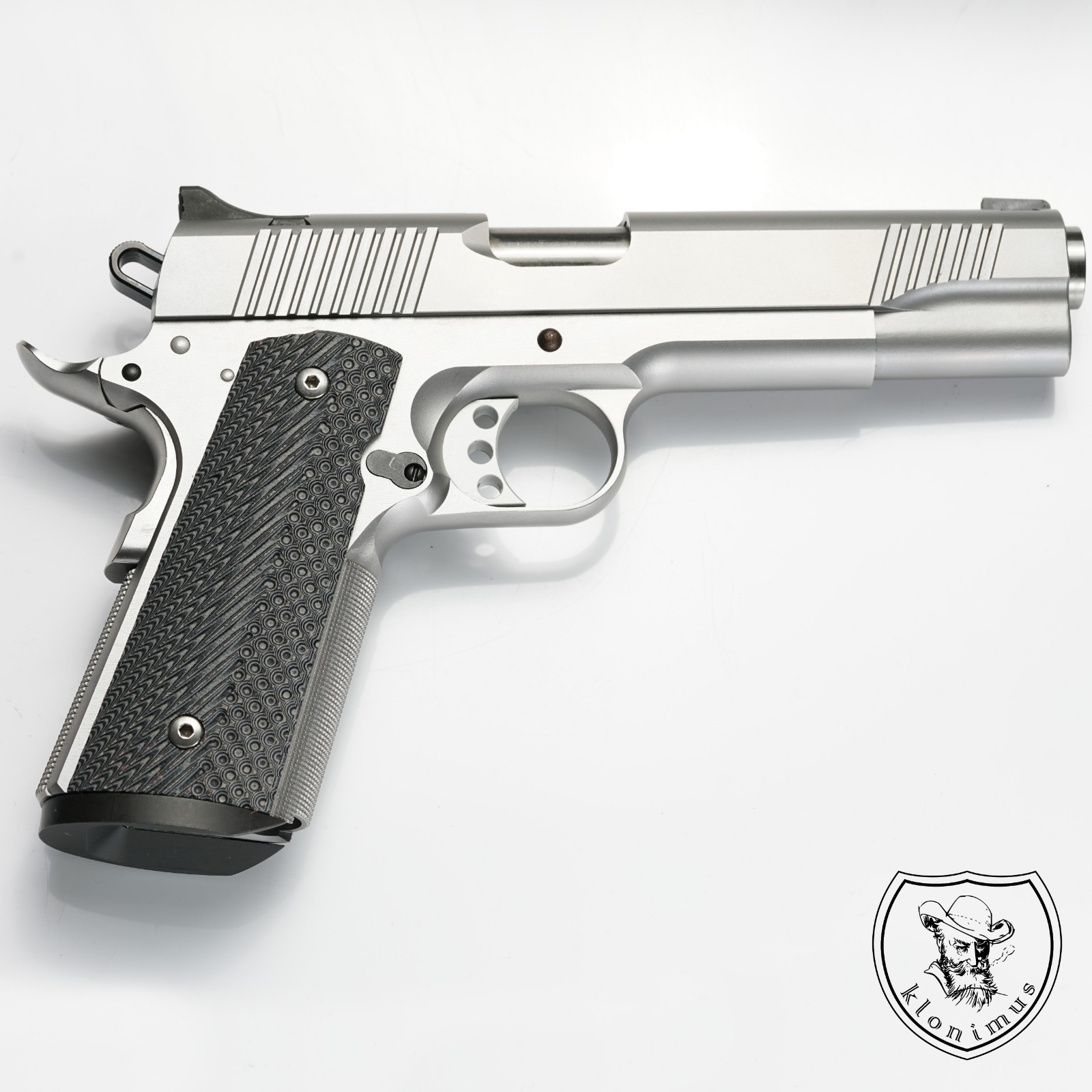 1911 Magwell -Black, klonimus 1911 grip screws bushing mounted magazine ...