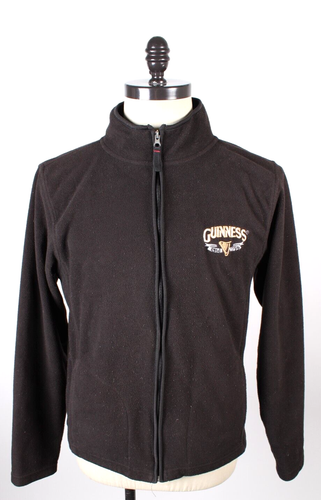 Vintage Guinness Beer Fleece Jacket Black Men's Size Large | eBay